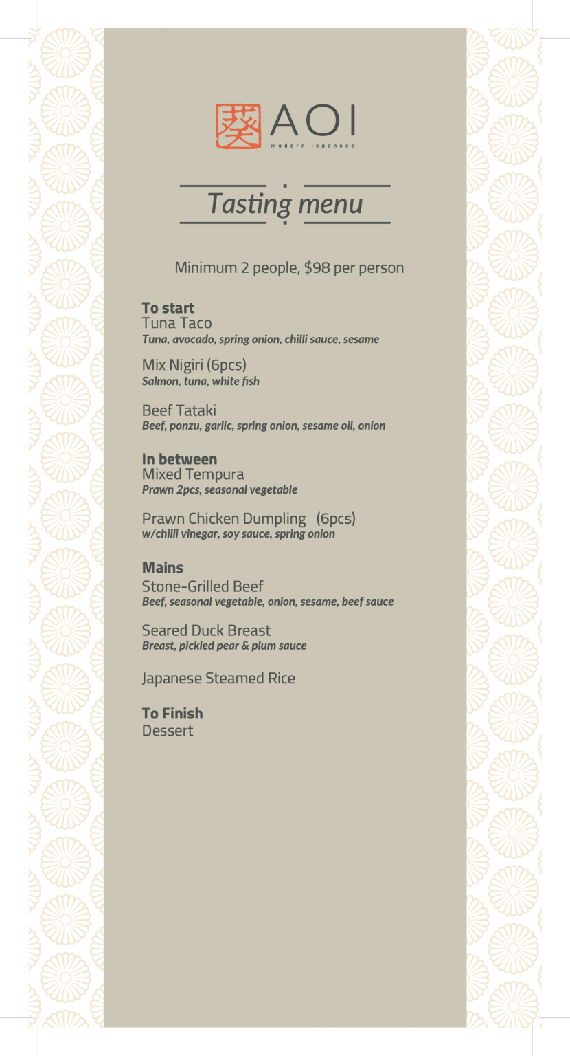 Food Menu - AOI